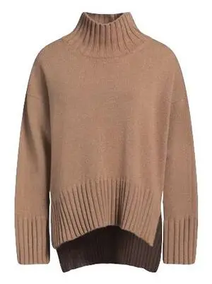 Alpha Studio Turtleneck Knit Top - Camel