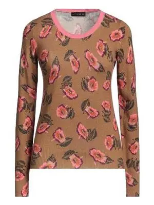 Etro Sweater In Wool, Silk, Cashmere, And Viscose Brown