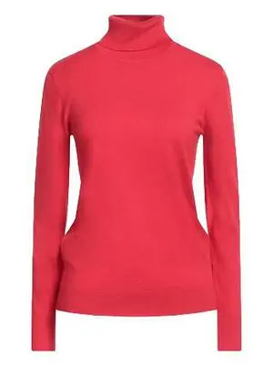 John Richmond Turtleneck Knit Top Red