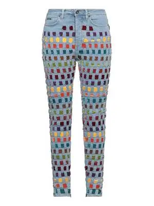 Dolce & Gabbana Skinny Fit Jeans With Logo - Blue
