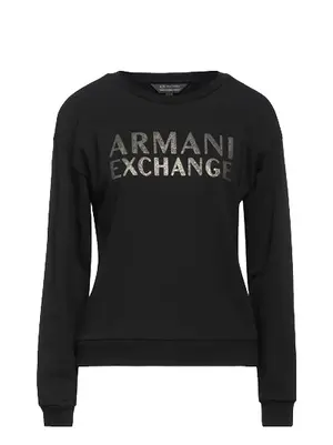 Armani Exchange Cotton-elastane Sweatshirt - Black