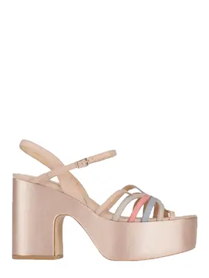 APEPAZZA Leather Sandals - Pink