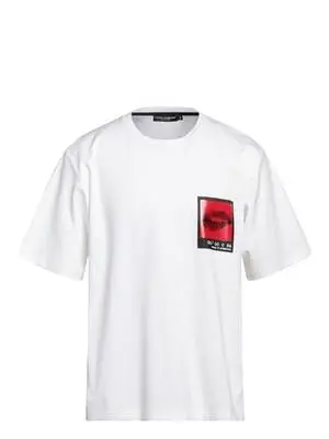 Dolce & Gabbana T-shirt Size Cotton, Polyamide, Elastane - White
