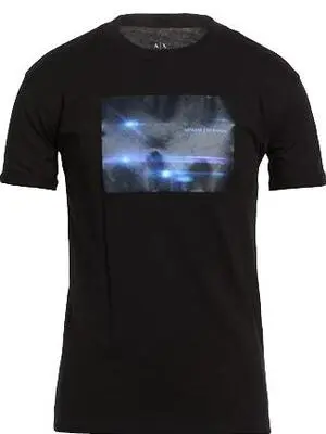 Armani Exchange T-shirt Size Cotton, Polyester, Elastane - Black