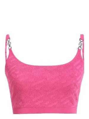 Versace Knitted Crop Top - Pink