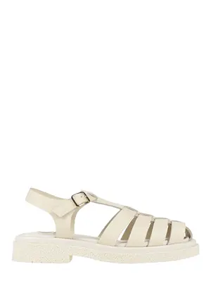 OA NON-FASHION Calfskin Fisherman Sandals - Off White