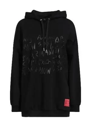 Armani Exchange ARMANI EXCHANGE Cotton French Terry Hoodie Black
