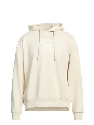 John Richmond Fleece Embroidered Logo Hoodie - White