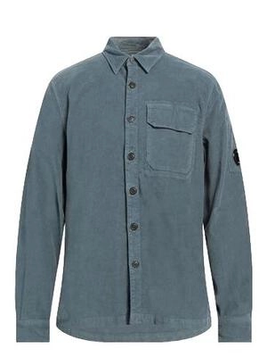 C.P. COMPANY C. P. Company Man Shirt Pastel Blue Size S Cotton, Elastane