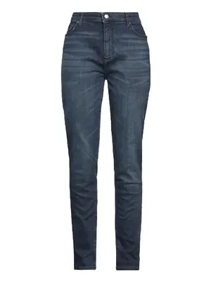 Armani Exchange Skinny Jeans With Logo - Blue