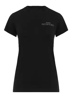 John Richmond T-shirt With Appliqués - Black