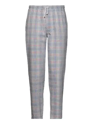 JAB POWER PUNCH Tartan Patterned Cotton Pants - Blue