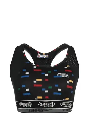 Missoni Geometric-print Sports Top - Black