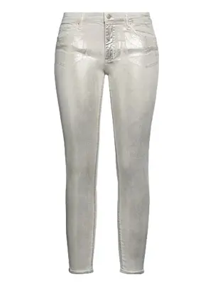 Armani Exchange Slim Fit Jeans With Metallic Finish - Beige