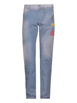 Dior Pants Sky Size Cotton, Calfskin - Blue