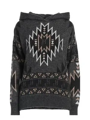 GAËLLE PARIS GAëLLE Paris Knitted Hooded Sweater Charcoal