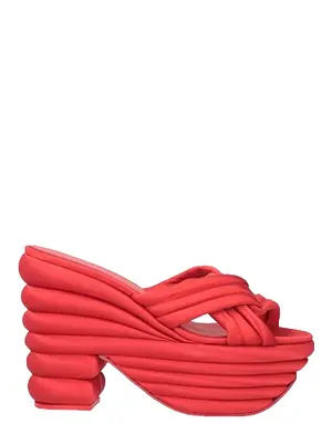 FERRAGAMO FERRAGAMO Textile Fibers Sandals Red