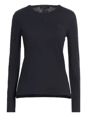 Armani Exchange Long Sleeve Crewneck Knit Sweater Blue