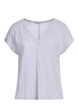 Michael Stars Supima Jersey Basic Tee - Purple
