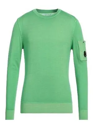 C.P. COMPANY Crewneck Wool Sweater - Green