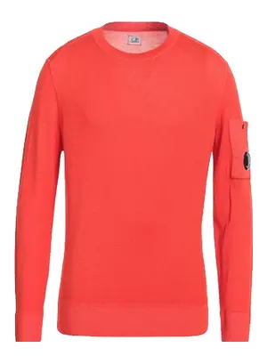 C.P. COMPANY Crewneck Wool Sweater - Orange