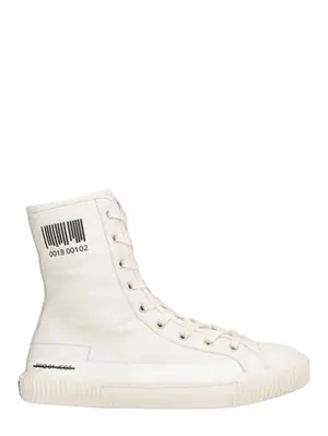 PRO 01 JECT Leather High-top Sneakers - White