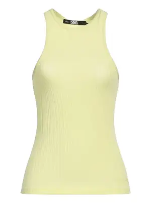 Karl Lagerfeld Ribbed Tank Top - Green