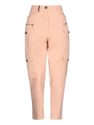 Peserico Cotton-blend Tapered Trousers - Salmon Pink