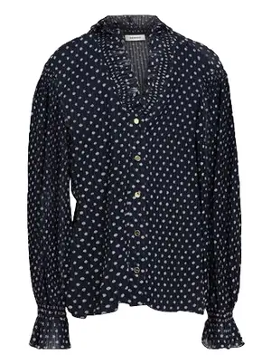 Sandro Ruched Shirt - Blue