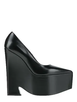 Versace Leather Pumps - Black