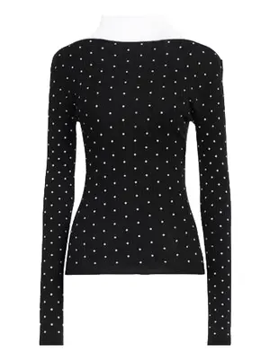 Marni Turtleneck Cotton Top - Black
