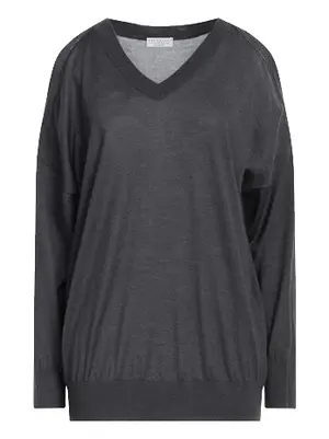 Brunello Cucinelli Cashmere And Silk Sweater - Grey