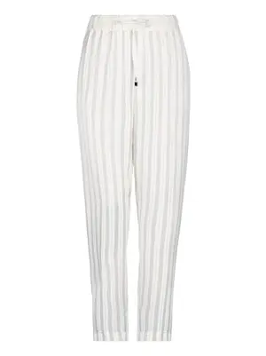 Liviana Conti Regular Fit Tapered Leg Pants - White