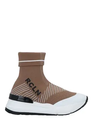 RUCOLINE Textile Sock Sneakers - Brown