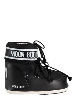 MOON BOOT Mb Icon Low Nylon Woman Ankle Boots Black Size 5.5-7 Polyamide, Pvc - Polyvinyl Chloride