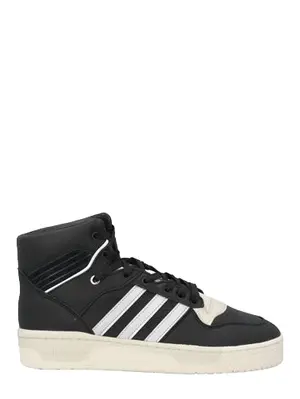 Adidas Originals By Alexander Wang Leather High-top Sneakers - Black
