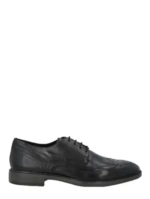Geox Leather Lace-up Brogues - Black