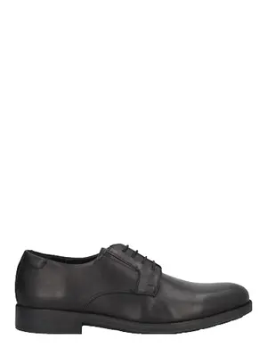 Geox Leather Lace-up Derby Shoes - Black