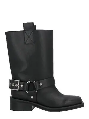 GANNI Biker Ankle Boots - Black