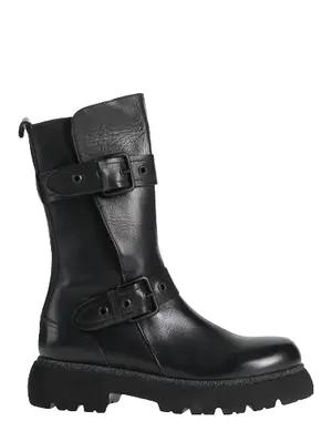 CALPIERRE CALPIERRE Leather Biker Ankle Boots