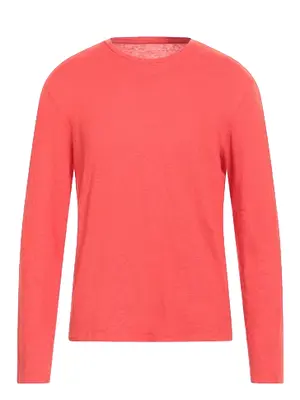 Majestic Filatures Knitted Linen-blend Sweater - Tomato Red
