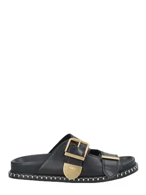 Chloé Leather Sandals - Black