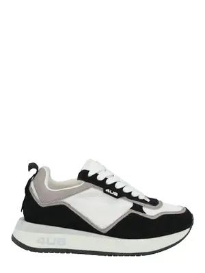 Paciotti Leather And Textile Low-top Sneakers - Black