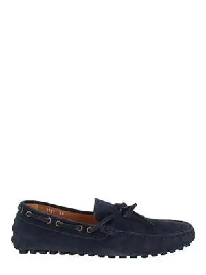 DOUCAL'S DOUCAL'S Leather Driving Loafers Navy