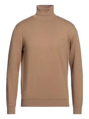 LIU •JO MAN Turtleneck Knit Top Camel