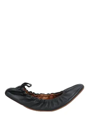 ATP ATELIER Leather Ballet Flats - Black