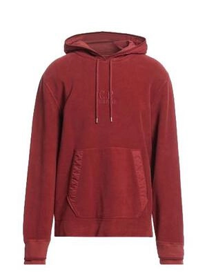 C.P. COMPANY Cotton Fleece Hoodie - Brick