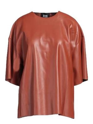 Alpha Studio Coated Top - Rust