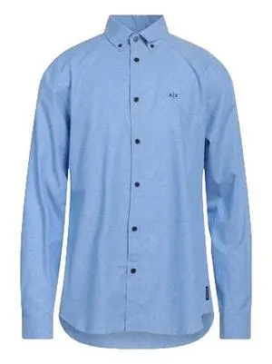 Armani Exchange Shirt Light Size Cotton - Blue