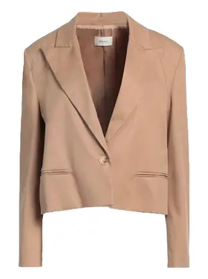 VICOLO Single-breasted Blazer - Beige